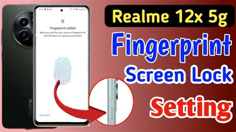 Realme 12x 5g Fingerprint Screen Lock Fingerprint Lock Setting In