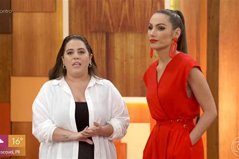 Patrícia Poeta se emociona no Encontro e envia recado para Simony