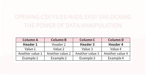 Free Csv File Templates For Google Sheets And Microsoft Excel Slidesdocs