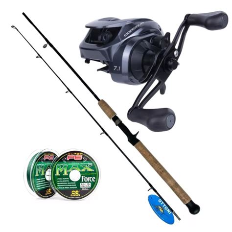 Kit Pesca Carretilha Cordova Bg Anticabeleira Vara Ottoni Cesar M