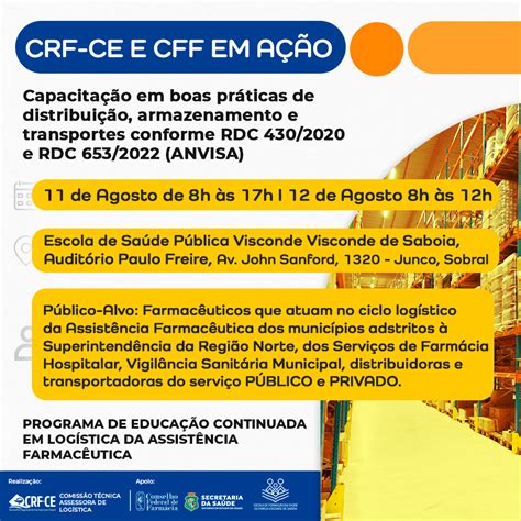 Crf Ce Cff Copaf Sesa Promovem Capacita O Em Boas Pr Ticas De