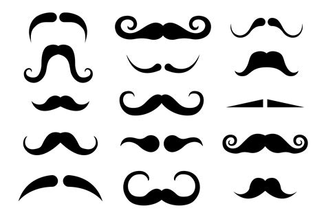Mustache Clipart Black And White