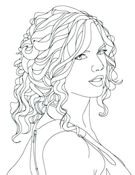 Portrait Coloring Pages Sketch Coloring Page