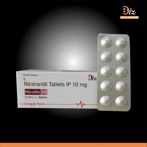 Nicorandil 10 Mg Tablets At Rs 110 Box Nicorandil Tablet In Nashik