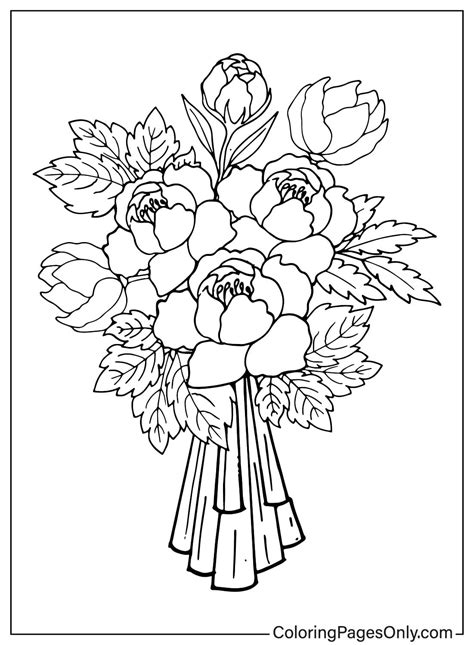 28 Coloriages De Bouquets De Fleurs ColoringPagesOnly