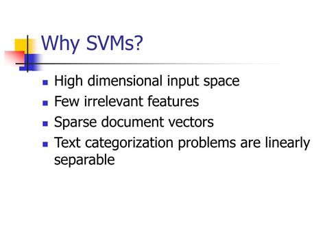 ppt text categorization with support vector machines learning with many relevant features