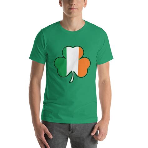 Irland Kleeblatt Flagge Kurzärmeliges Unisex T Shirt Etsy de