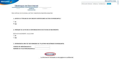 Banco Mercantil en Línea Afiliarse Desbloquear Usuario 2024 elyex