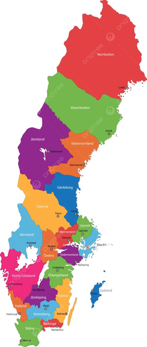 Suecia Mapa Geograf A Mapa Ubicaci N Vector Png Dibujos Geograf A