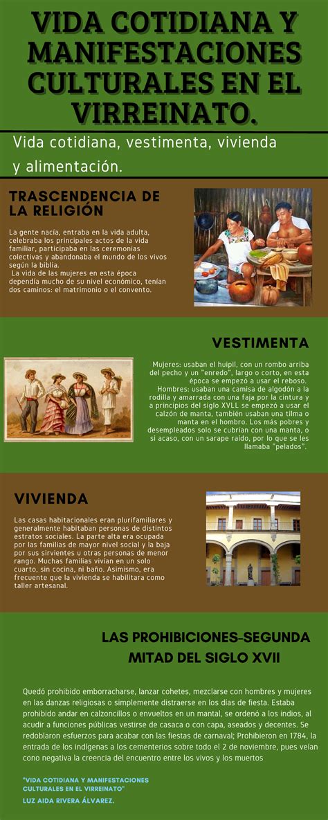 Vida Cotidiana Y Manifestaciones Culturales En El Virreinato Historia