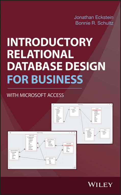 jonathan eckstein introductory relational database design for business with microsoft access