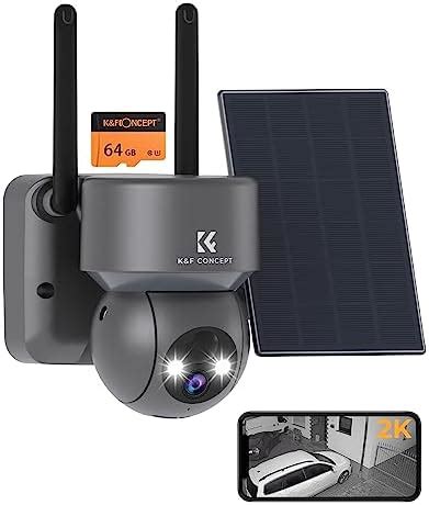 K F Concept K Berwachungskamera Aussen Akku Mit Solarpanel Und G Sd