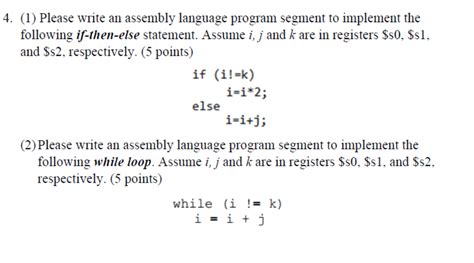 solved 4 1 please write an assembly language program