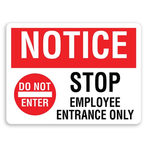 Do Not Enter Staff Only Sign Printable