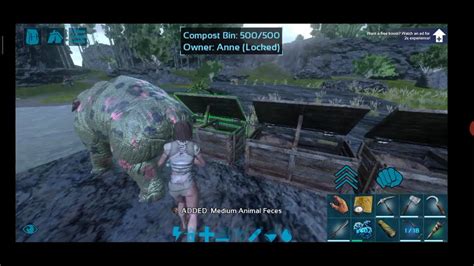 Taming A Phiomia And Farming Vegetables In Ark Mobail How To Tame