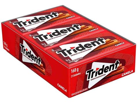 Chiclete Trident S Canela Caixa Pacotes Unidades G