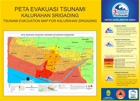 Peta Evakuasi Tsunami Srigading Bpbd Kabupaten Bantul