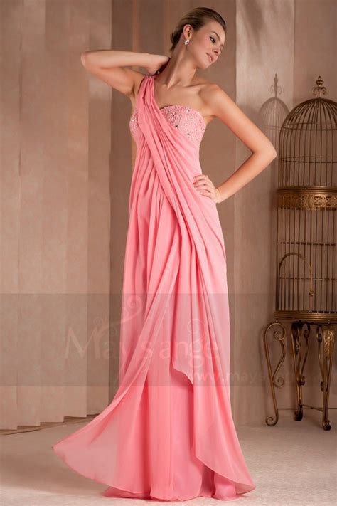 Robe de soirée longue Greco Romaine drapée et fluide Ref L306 Robes