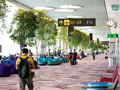Departing Checking In Singapore Changi Airport