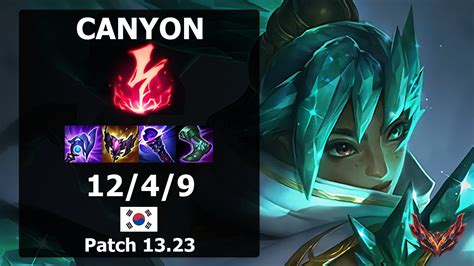 Canyon Taliyah Jungle Vs Leesin Patch Kr Challenger Youtube