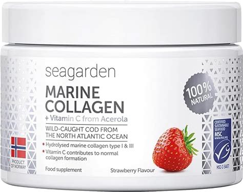 Seagarden Hydrolysed Marine Collagen Powder Vitamin C G Serv