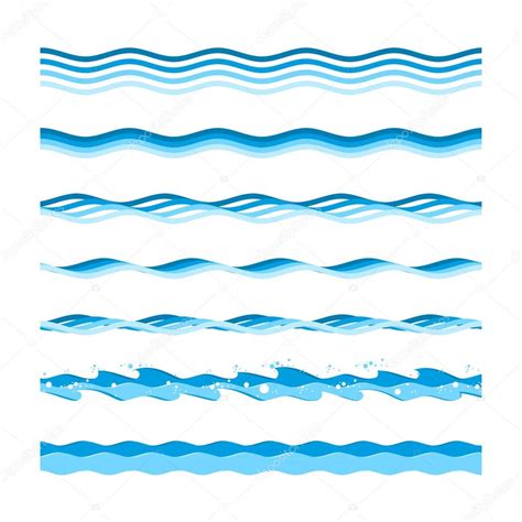 Vector olas marinas vector gráfico vectorial art sonik imagen