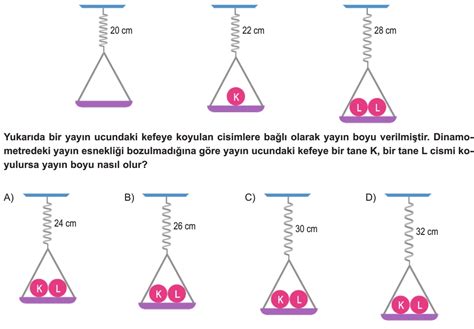 Kuvvetin Ölçülmesi Test Çöz 5 Sınıf Fen Bilimleri Testleri Yeni Nesil