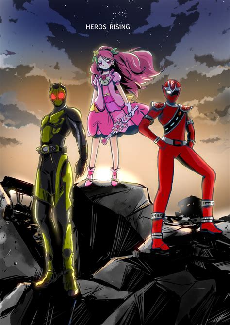Hanadera Nodoka Cure Grace Kamen Rider Zero One Rabirin And Kiramei Red Precure And 5 More