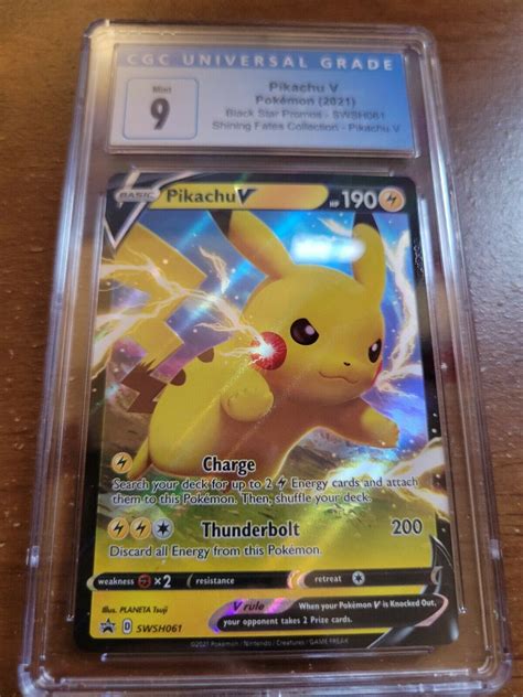 Pikachu V SWSH061 Pikachu V Collection Black Star Promo Shining Fates