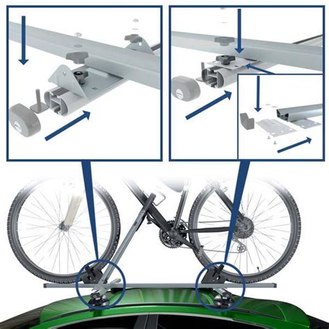 2x Bagażnik rowerowy na dach samochodowy uchwyt dachowy na rower na