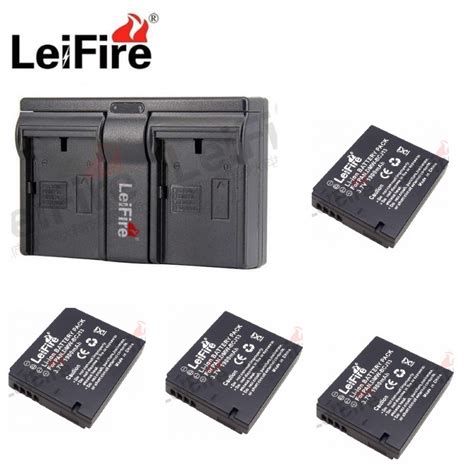 LEIFIRE 4 Pcs Leica BP DC10 U BP DC10 BP DC10E Panasonic DMW
