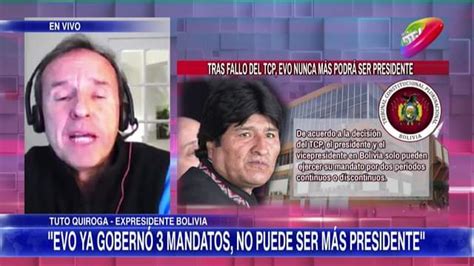 Tuto Quiroga TCP entra en razón y frena reelección indefinida de Evo