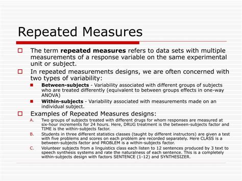 ppt repeated measures powerpoint presentation free download id 3645207