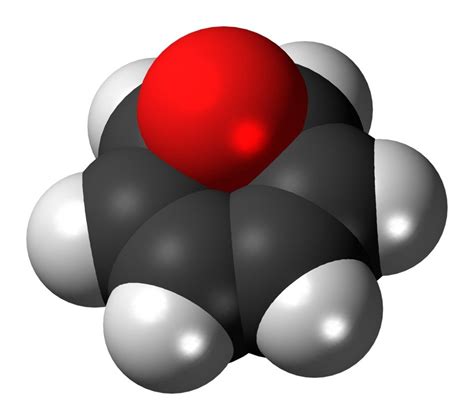 Benzene Oxide Molecule Model In Chemistry As An Illustration Free Image