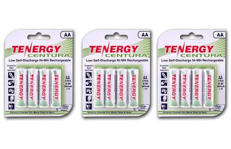 Tenergy Centura AA 2000mAh Low Self Discharge LSD NiMH Rechargeable