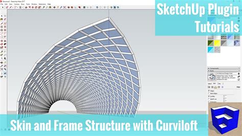 Creating A Frame And Skin Structure In Sketchup With Hidden Geometry