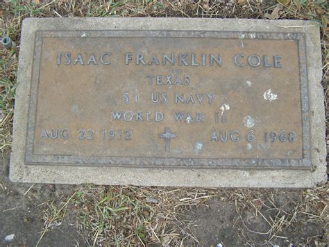 Isaac Franklin Cole 1912 1968 Find A Grave Memorial