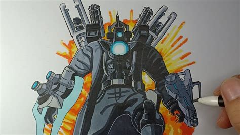 How To Draw New Titan Cameraman Update In Skibidi Toilet Multiverse