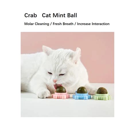 Contail Catnip Sugar Balls Smart Cat Toys Interactive Ball Catnip