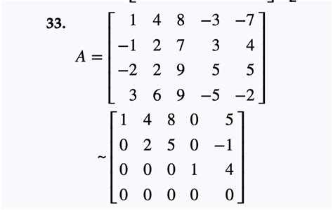 Solved Exercises Display A Matrix A And An Echelon Chegg
