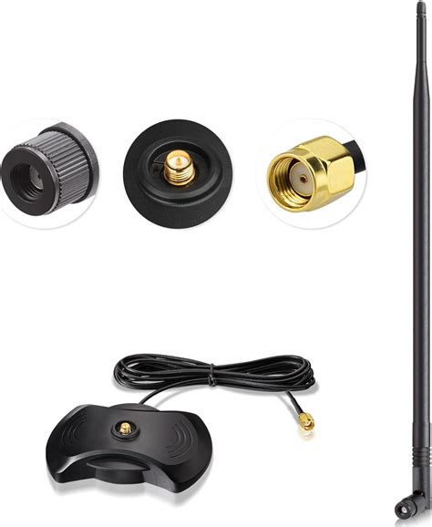 Eightwood WiFi Antenna 2 4G 5 8G RP SMA Male 12dBi Antenna Tilt And