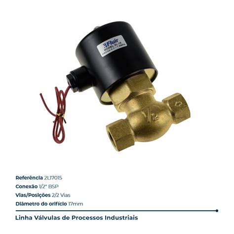 Válvula Solenoide Série 2L Vapor Fluir