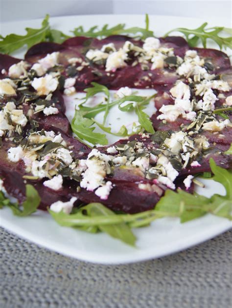 Carpaccio Z Buraka Z Pestkami Dyni Styryjskiej Przepis