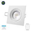 Downlight Led Empotrable 5w 380 Lumen 6 400k Cuadrado Marco Blanco Edm