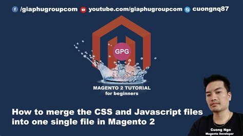 how to merge the css and javascript files into one single file in magento 2 youtube