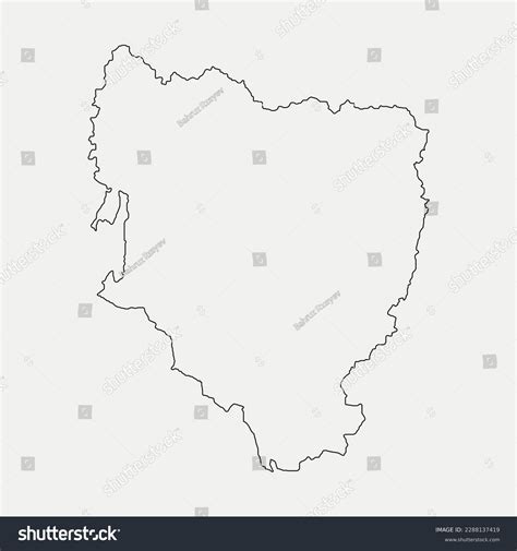 Map Of Huesca Aragon Spain Outline Royalty Free Stock Vector