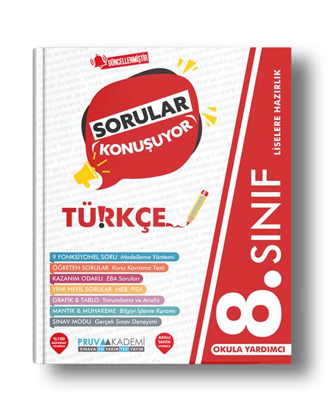 8 Sınıf Türkçe Soru Bankası Pruva Akademi Yayıncılık