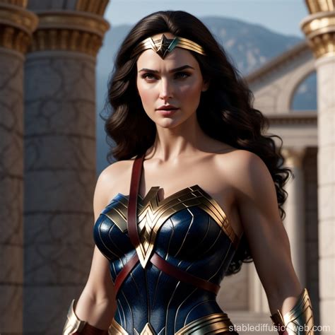 Greek Goddess Statue With Kintsugi Cracks In 8K Unreal Engine Render