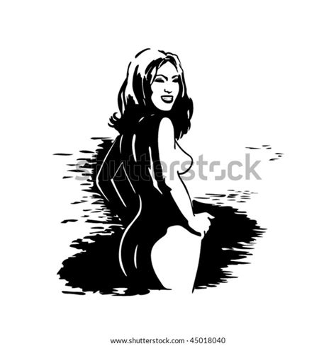 Naked Woman Illustration Stock Vector Royalty Free 45018040