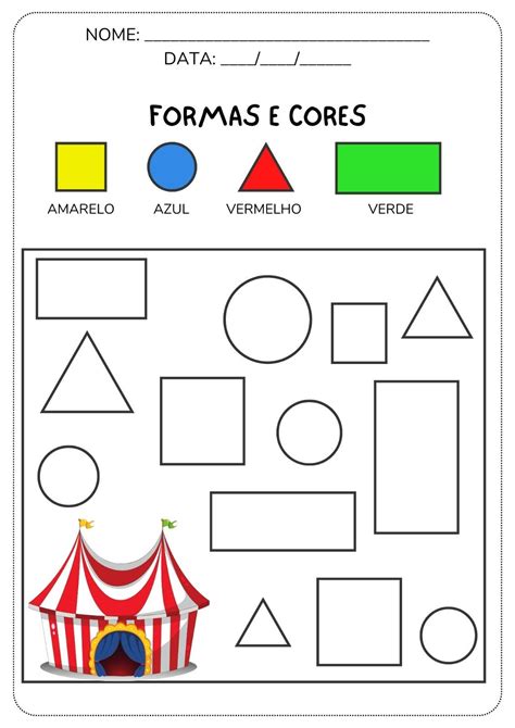 Atividade Pronta Cores E Formas Artofit